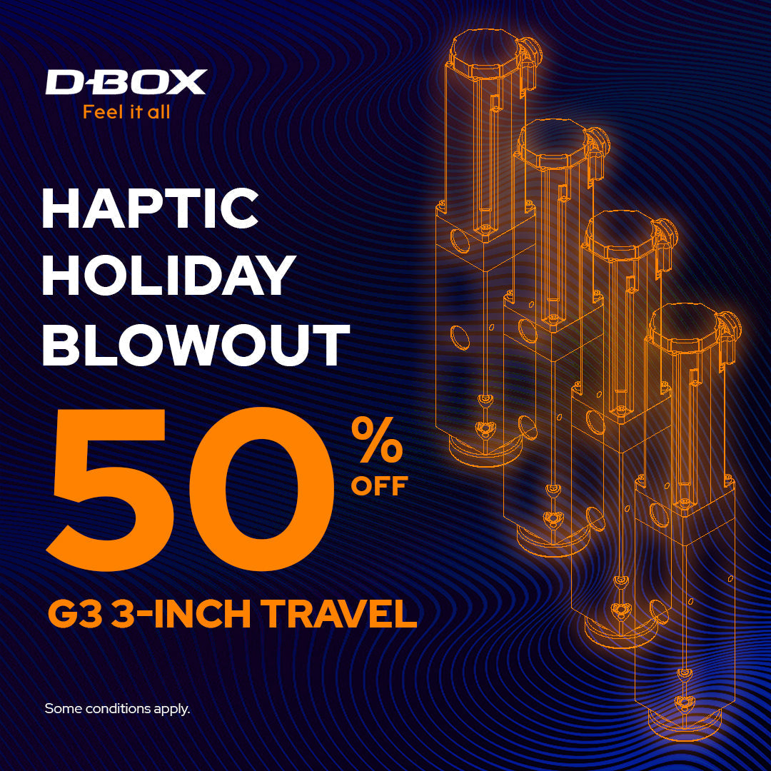 D-BOX Generation 3 Flex 4250i-3 Haptic System (3" travel range, 4 actu